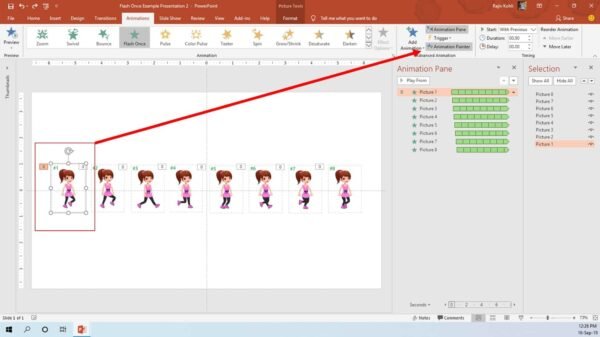 How To Use Flash Once Effect In Powerpoint Tutorial 9602