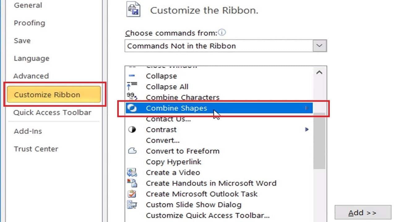 How To Enable Merge Shapes In PowerPoint 2010 Tutorial The Teacher Point